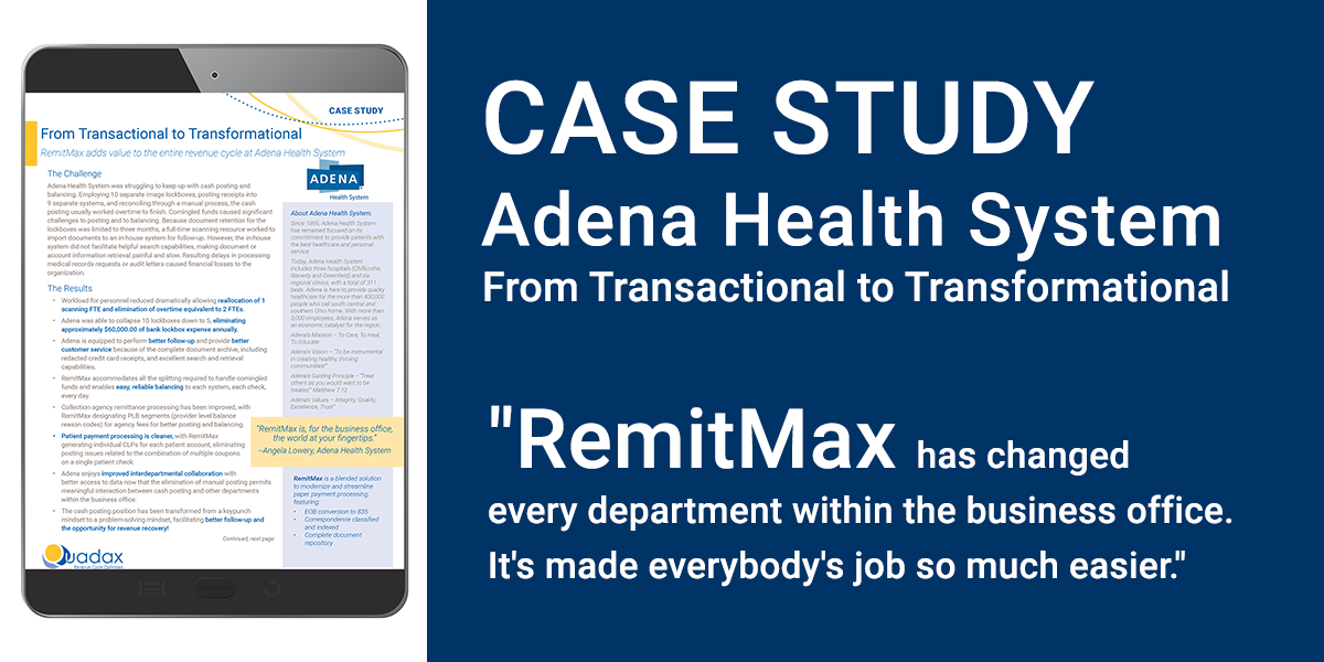 Case Study - Adena Health System and RemitMax