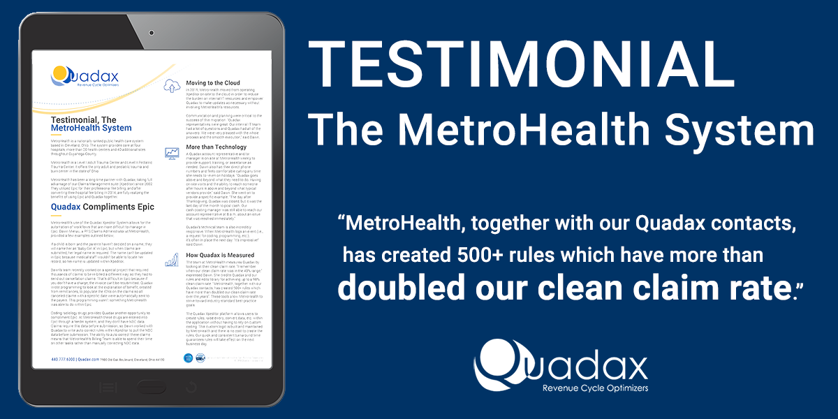 Testimonial - The MetroHealth System and Xpeditor + Epic